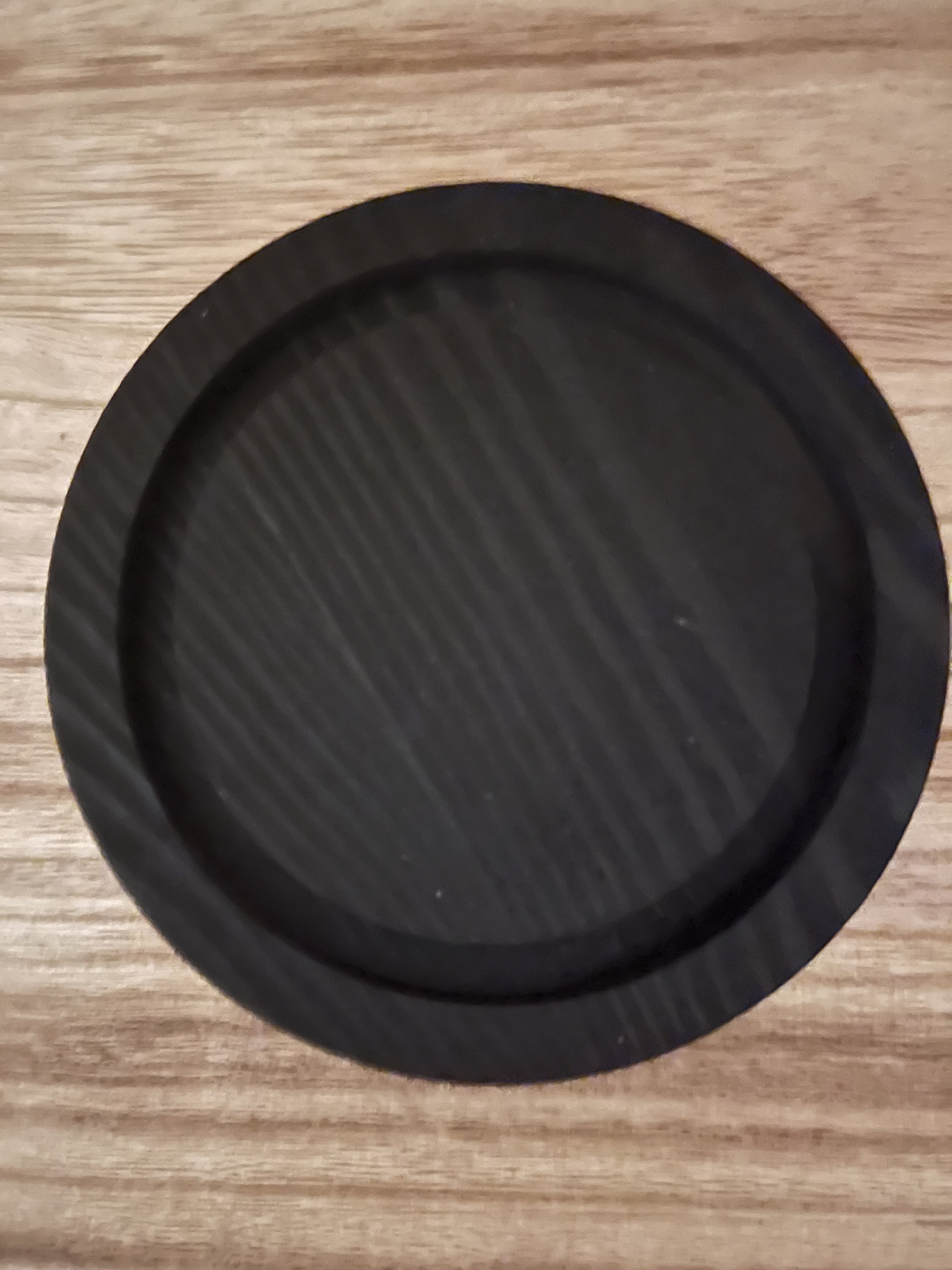 Circular Glass Dome With Black Wooden Base | 12 Cm Round | Small and ...