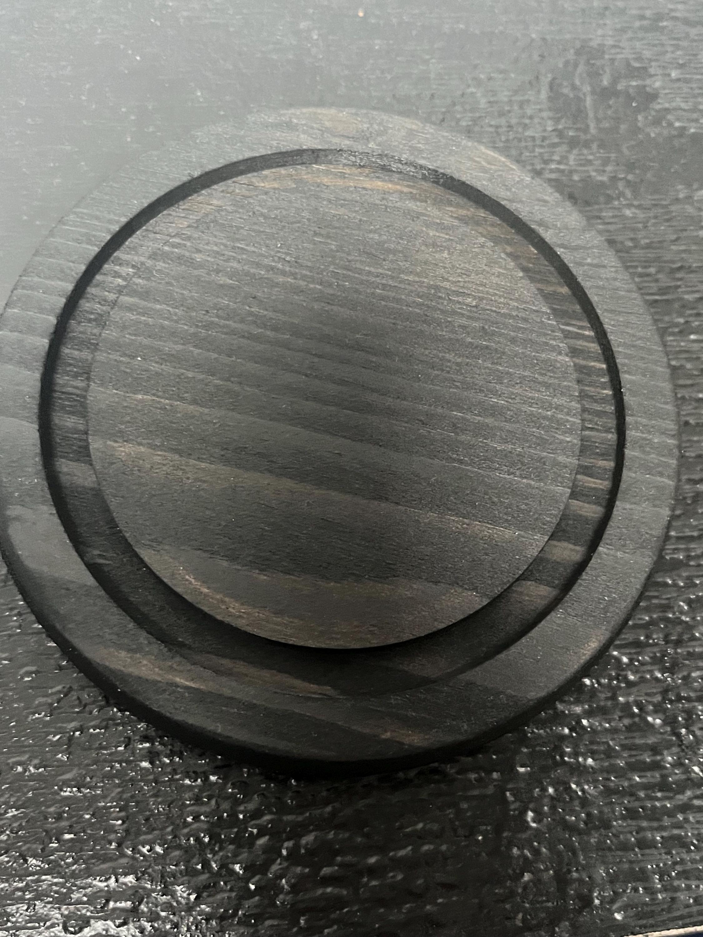 Medium Round Glass Dome With Black Wooden Base | 13 V 11 Cm (h, W ...
