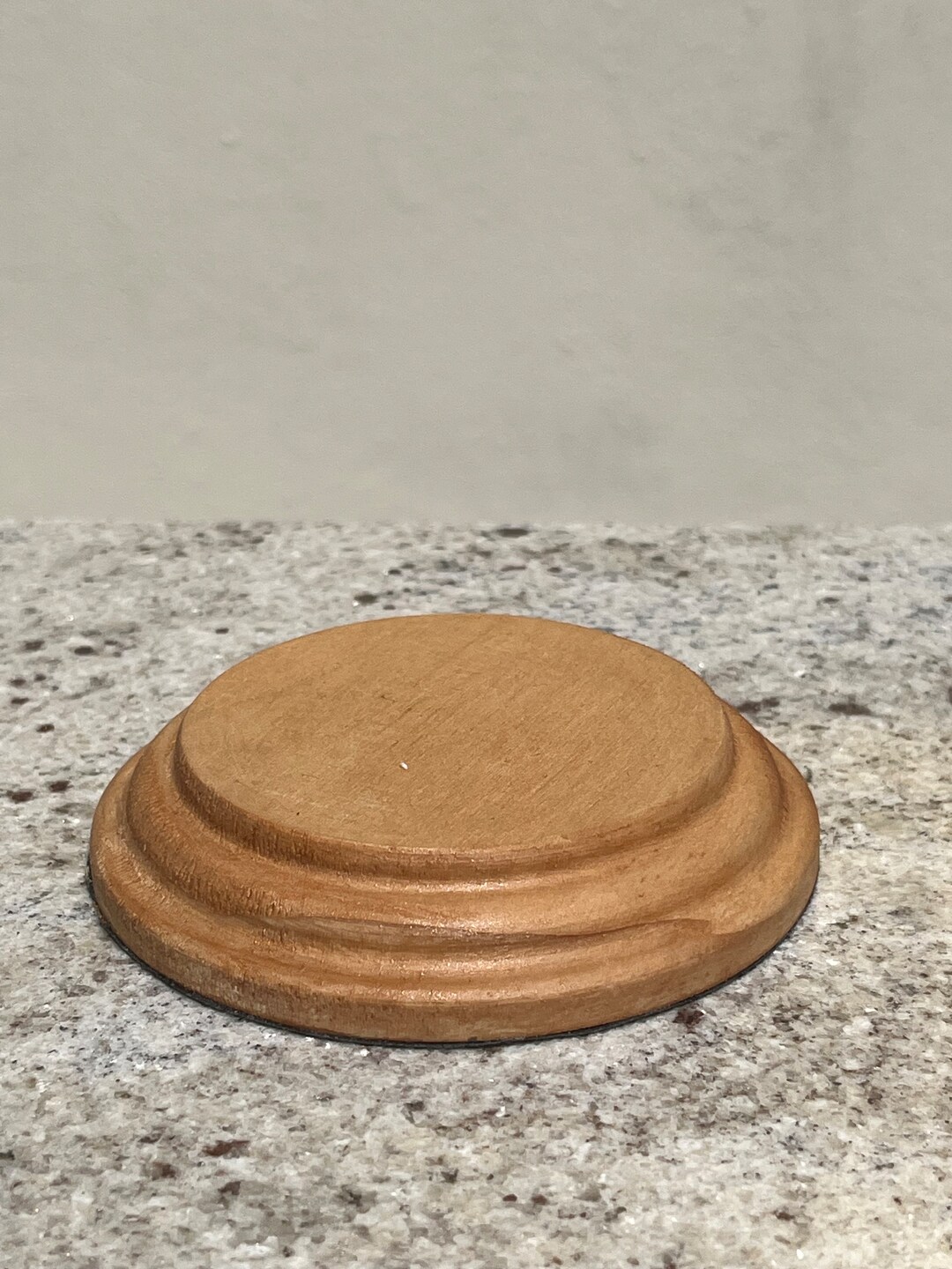 Solid Pine Circular Wooden Display Base With Felt Bottom | 9.5cm ...