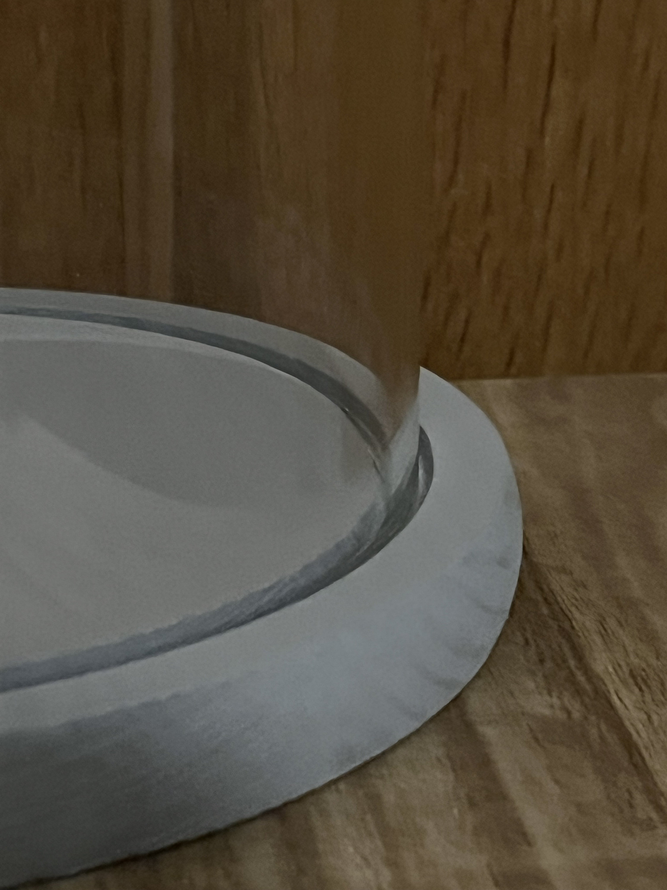 Large Glass Dome With Light Grey Wooden Base 25 V 15 Cm h, W Extra ...