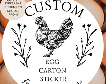 Chicken Date Stickers Fresh Egg Stickers Farm Fresh Stickers Egg Carton ...