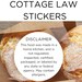 Custom Homemade Food Label Stickers - Etsy