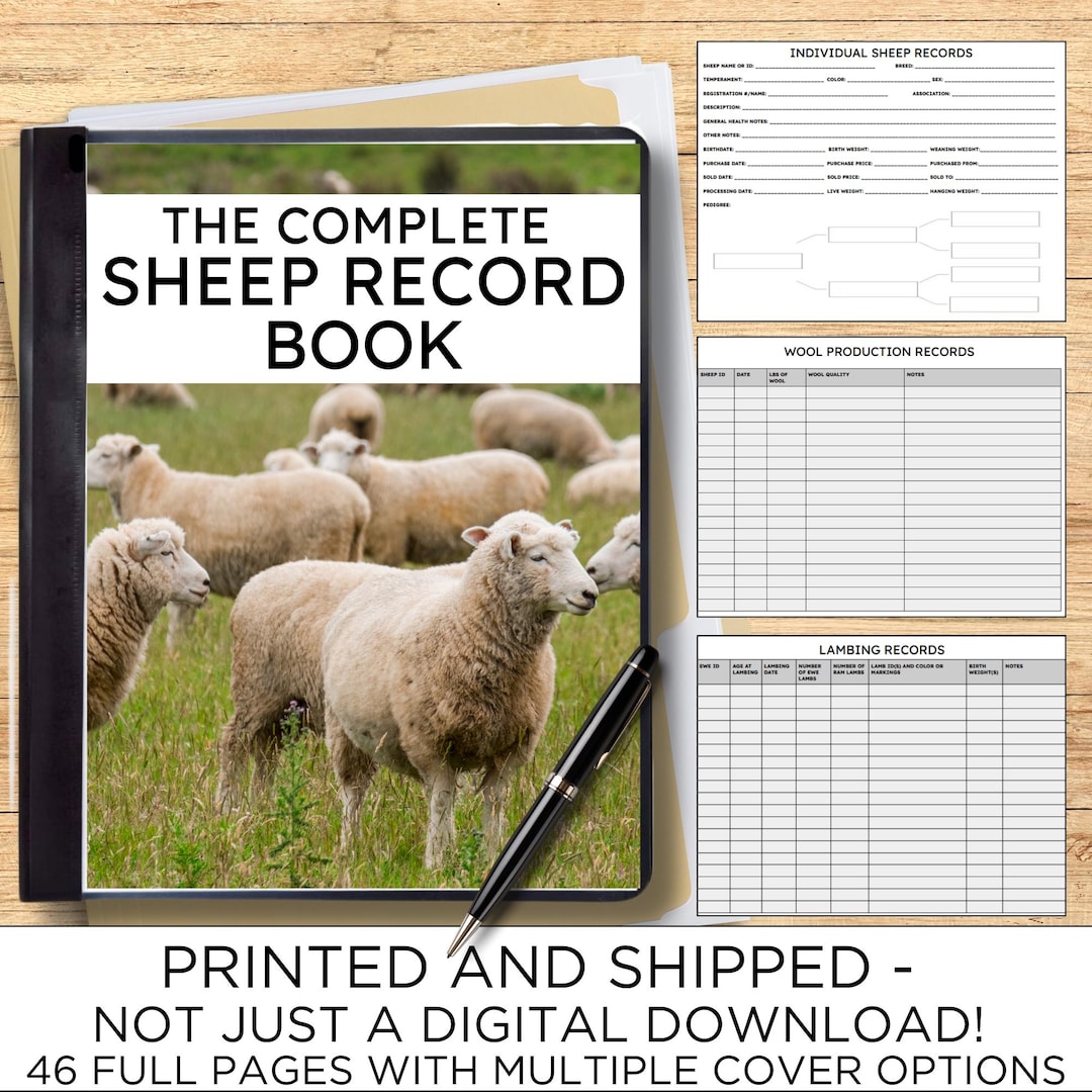 The Complete Sheep Record Book - Physical Copy - Etsy
