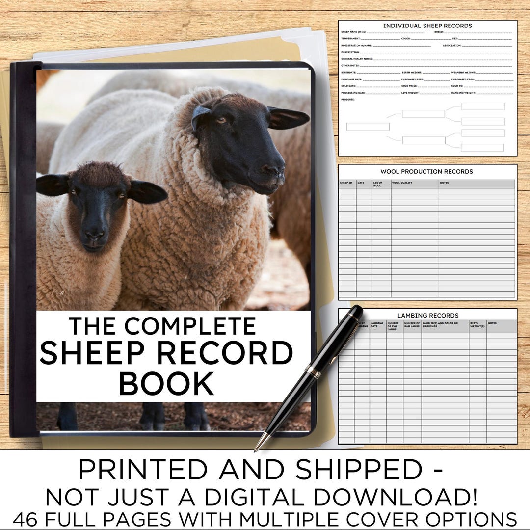 The Complete Sheep Record Book - Physical Copy - Etsy