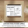 Food Label Template Canva, Food Label Card Buffet, Food Label Signs ...