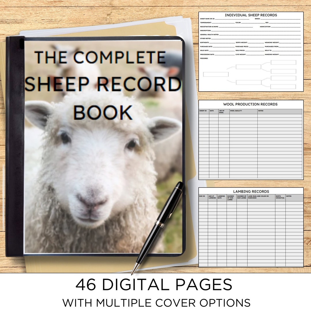 The Complete Sheep Record Book Digital Copy - Etsy