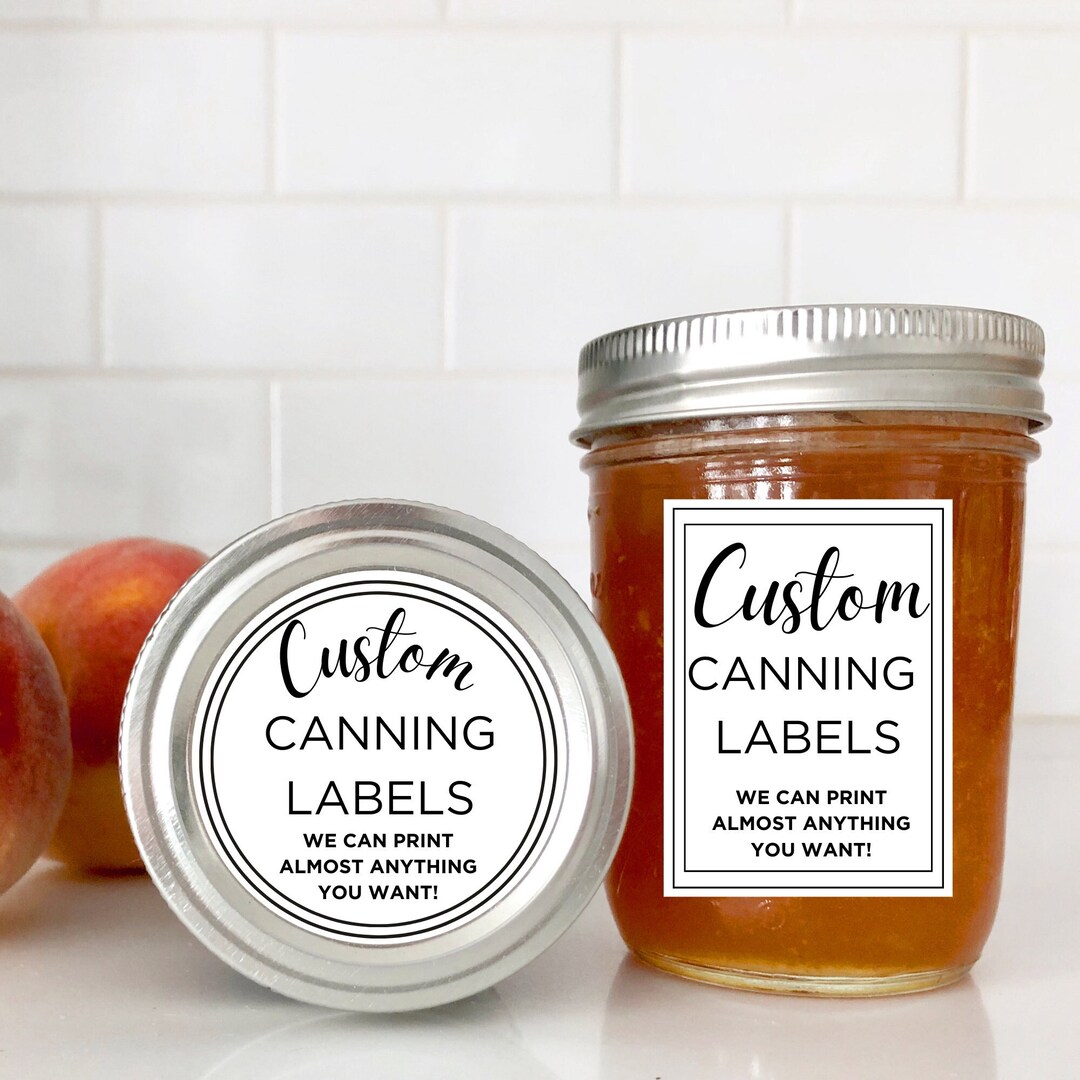Custom Canning Label Stickers - Etsy