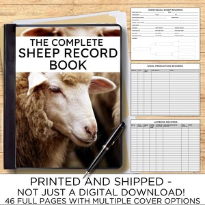 The Complete Sheep Record Book - Physical Copy - Etsy