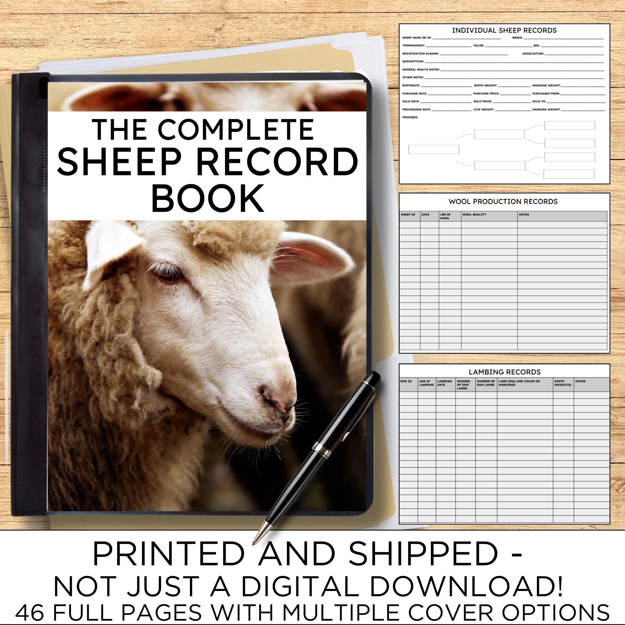 The Complete Sheep Record Book - Physical Copy - Etsy