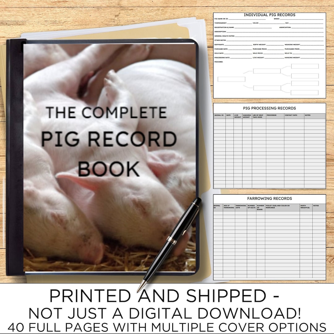 The Complete Pig Record Book Physical Copy - Etsy