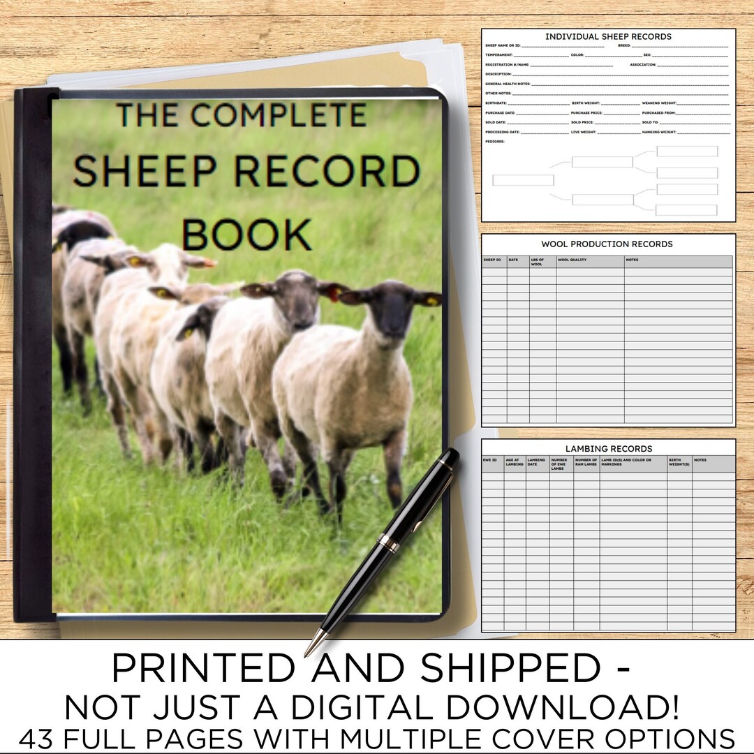 The Complete Sheep Record Book Physical Copy - Etsy