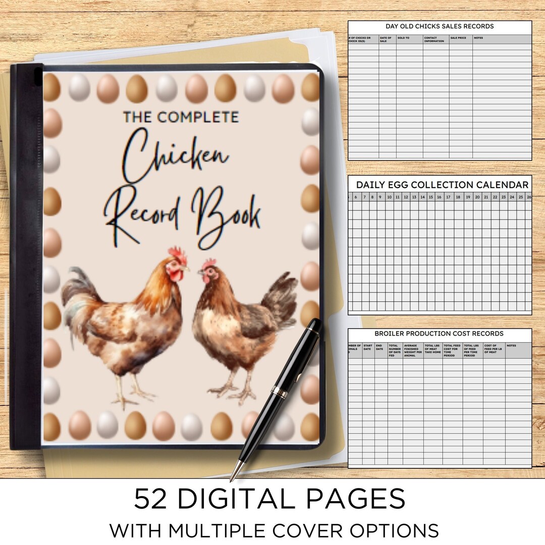 The Complete Chicken Record Book Digital Copy - Etsy