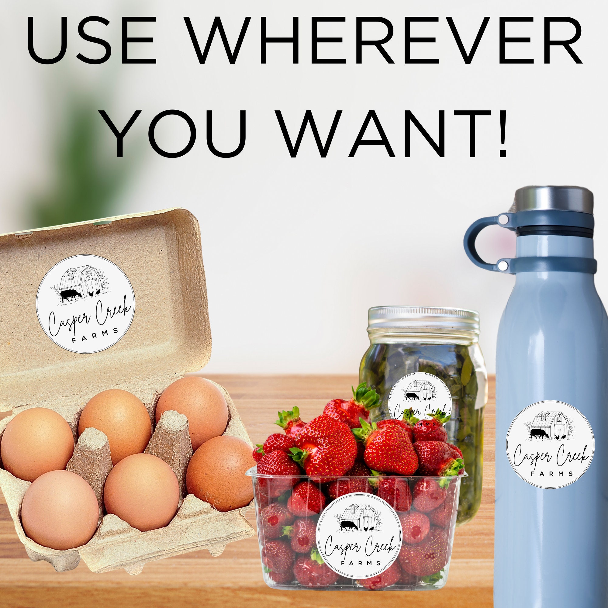 Custom Farm Ranch Homestead Logo Sticker - Etsy