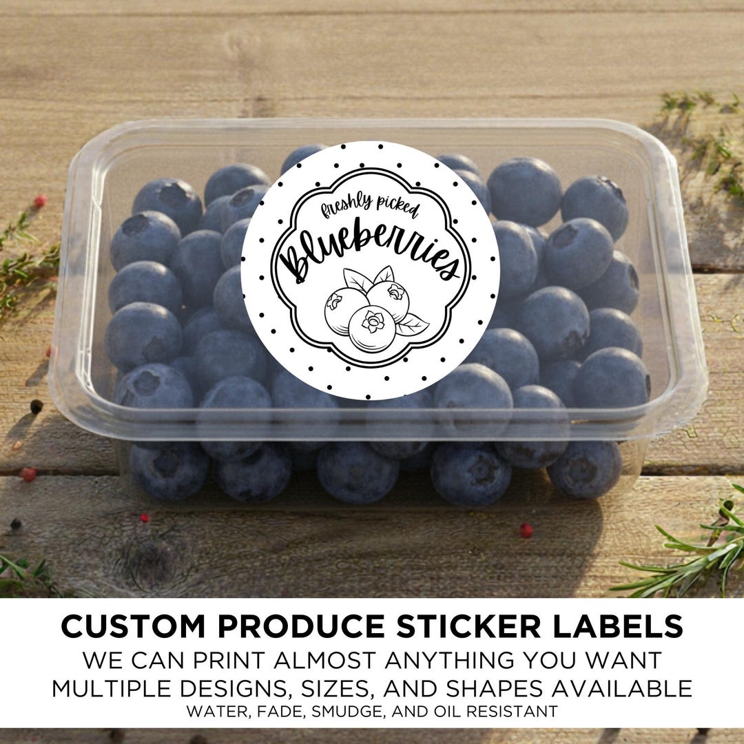 Custom Personalized Black and White Water-resistant Label Sticker for ...