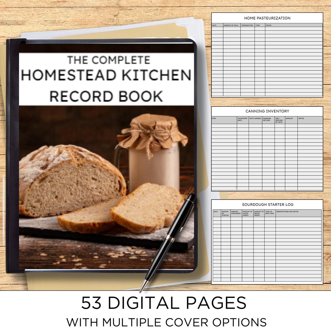 The Complete Homestead Kitchen Record Book - Digital Copy - Etsy