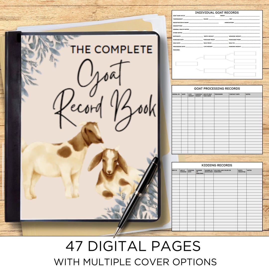 The Complete Goat Record Book - Digital Copy - Etsy