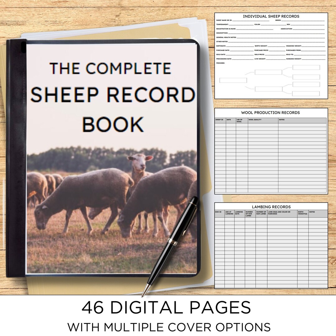 The Complete Sheep Record Book Digital Copy - Etsy