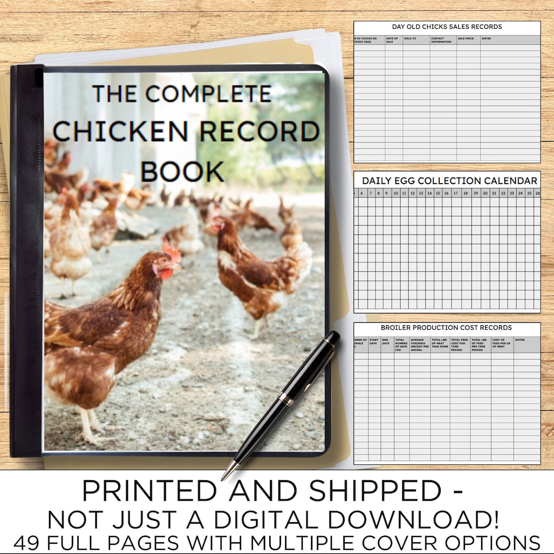 The Complete Chicken Record Book Physical Copy - Etsy