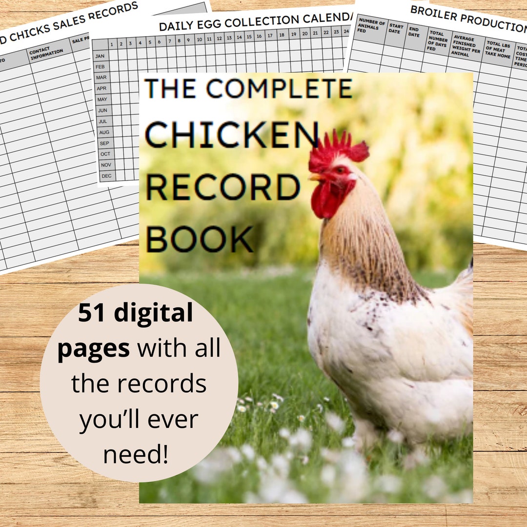 The Complete Chicken Record Book - Etsy