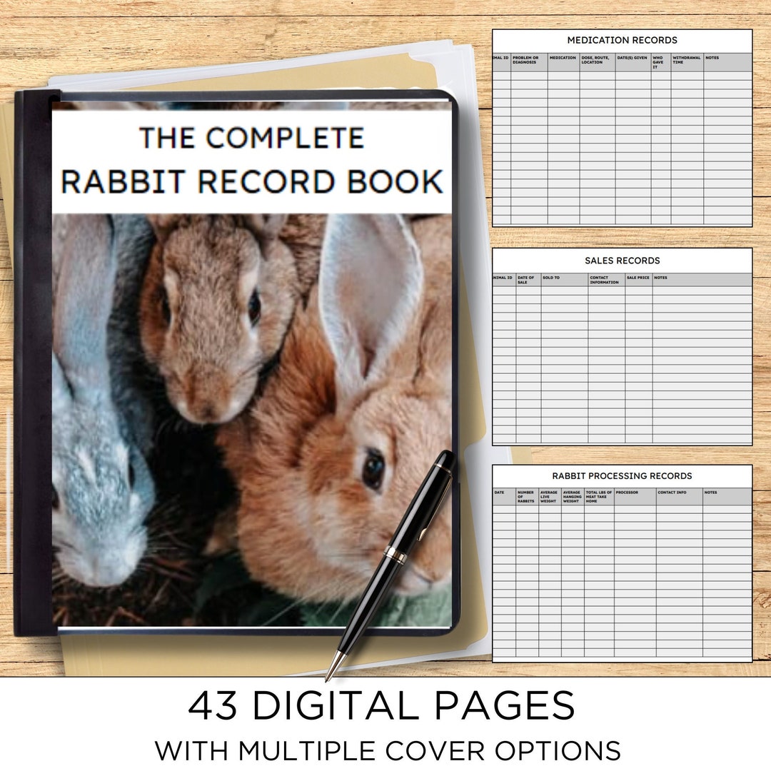 The Complete Rabbit Record Book Digital Copy - Etsy