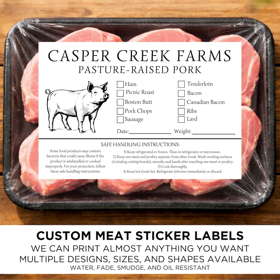 Custom Personalized Black and White Water-resistant Label Sticker for ...
