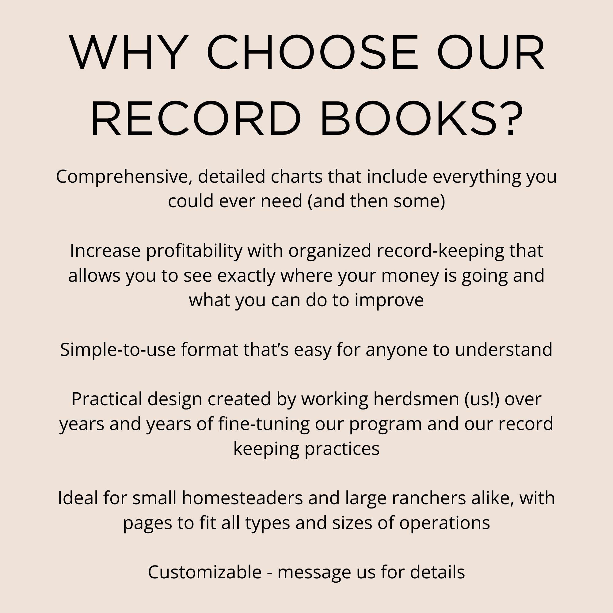 The Complete Goat Record Book - Physical Copy - Etsy