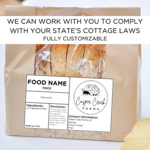 Custom Homemade Food Label Stickers - Etsy