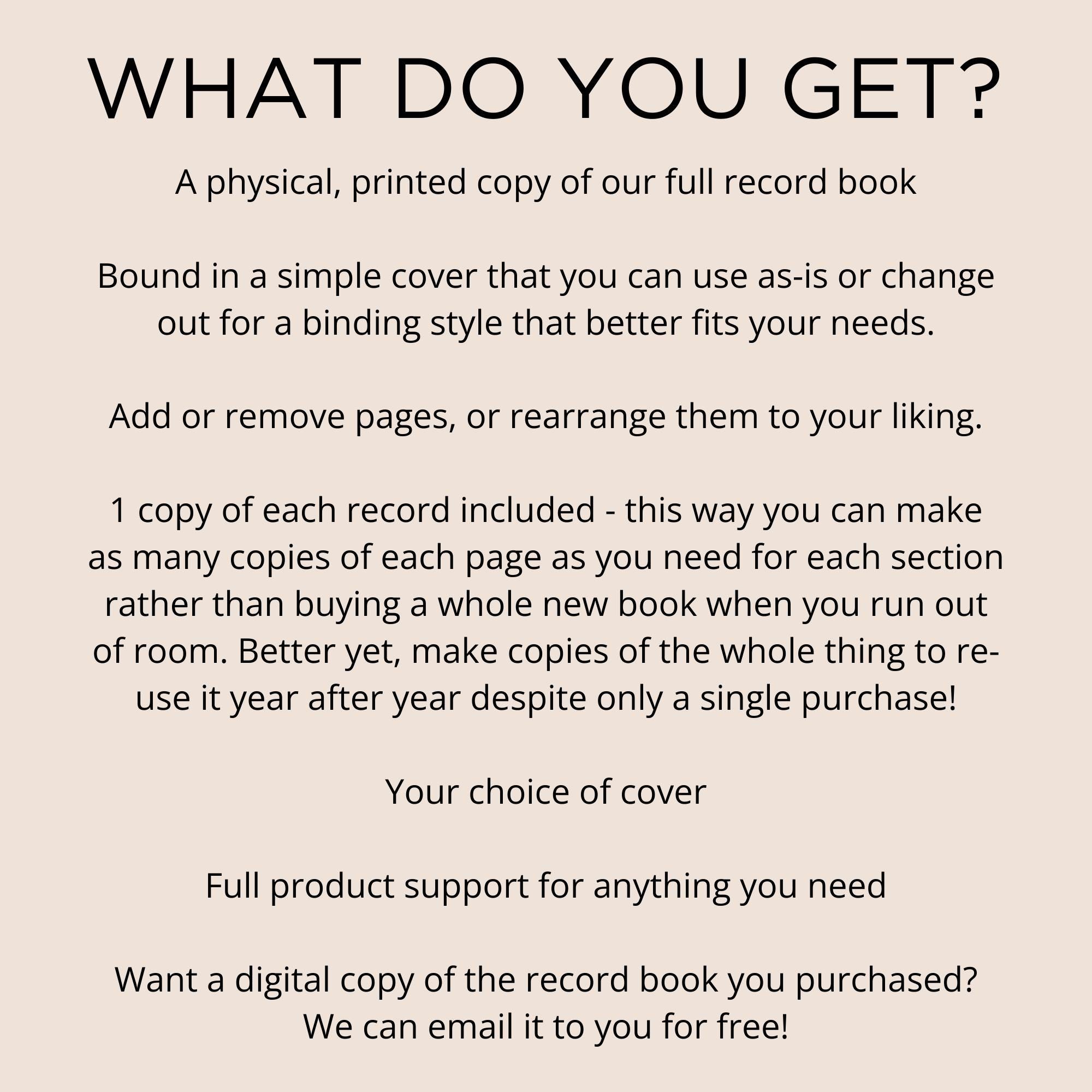 The Complete Goat Record Book - Physical Copy - Etsy