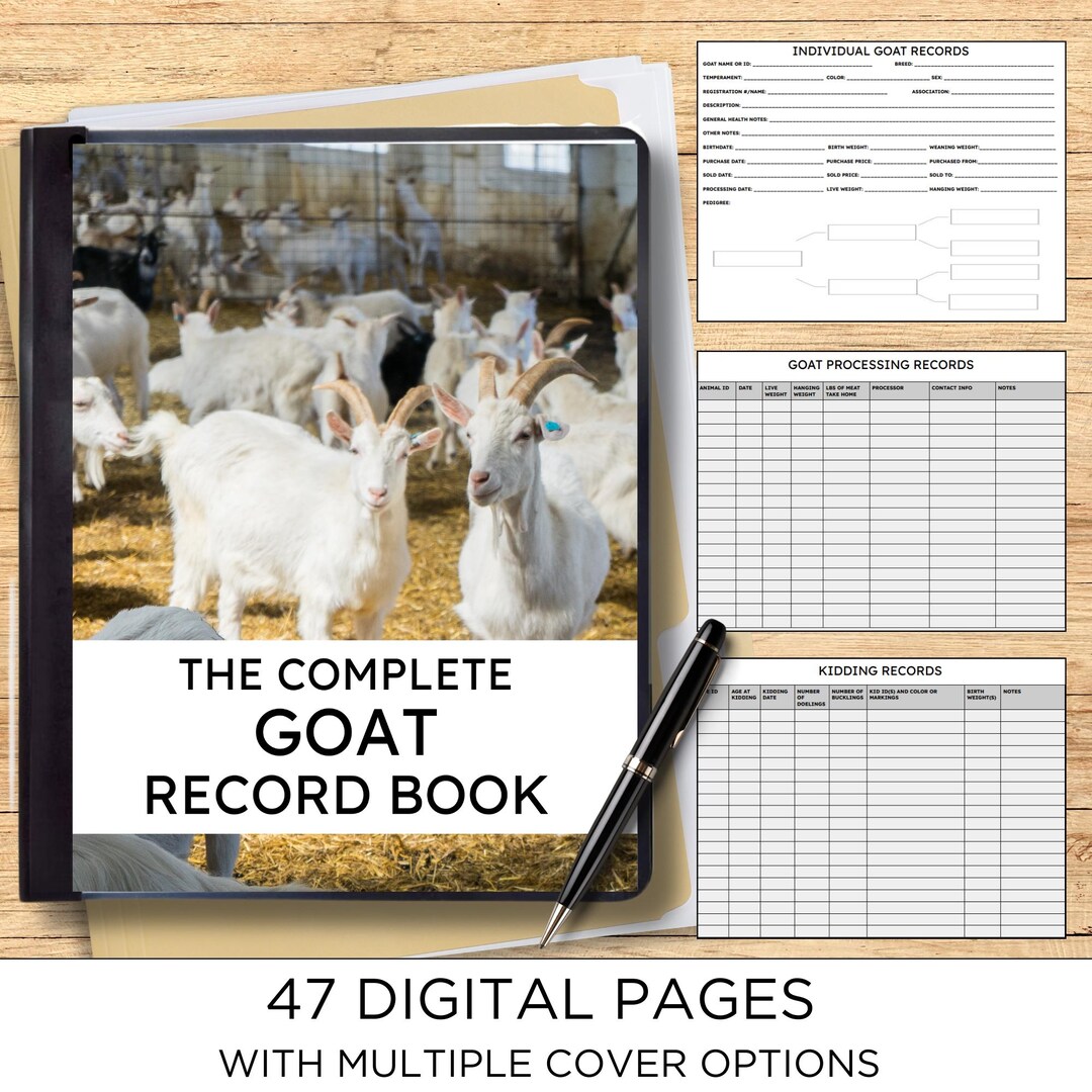 The Complete Goat Record Book - Digital Copy - Etsy