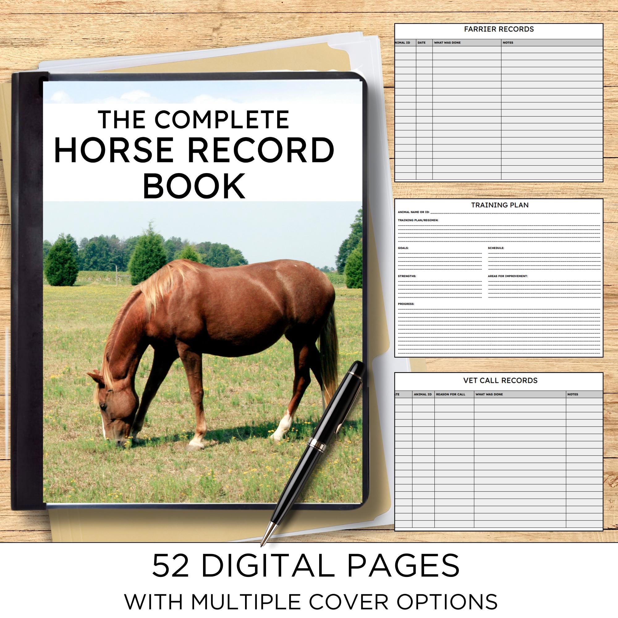 The Complete Horse Record Book - Digital Copy - Etsy