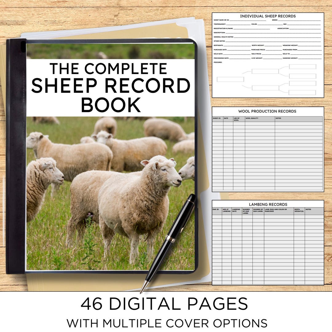 The Complete Sheep Record Book - Digital Copy - Etsy