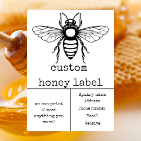 Honey Label - Etsy