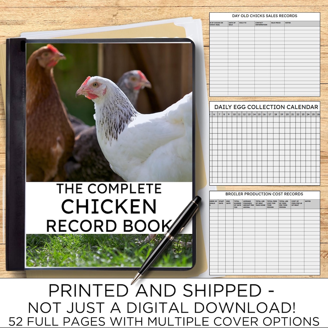 The Complete Chicken Record Book - Physical Copy - Etsy
