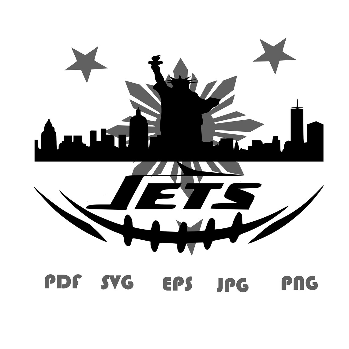 Sports Cricut, Sports Cut Files | Jets SVG JPG PNG Eps Pdf - Perfect ...