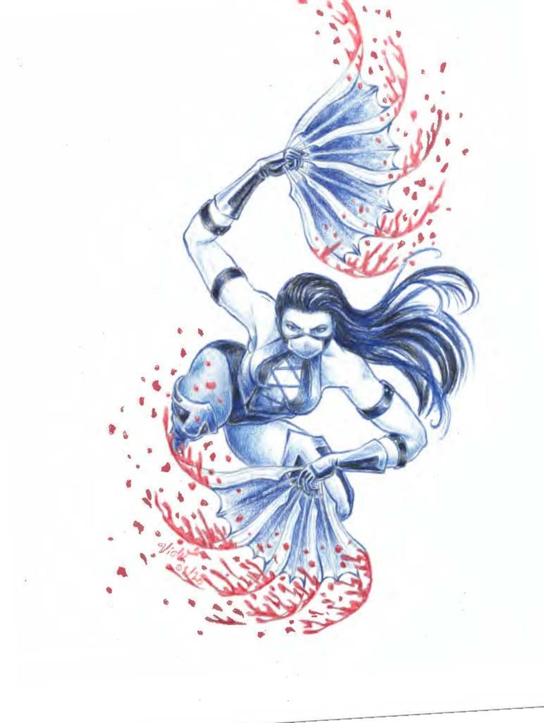 Mortal Kombat Kitana Art Print - Etsy