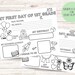 Editable Back to School Coloring Page Template / Canva Editable First ...