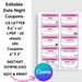 Date Night Cards I Printable Date Night Coupons for Couples I 180 ...