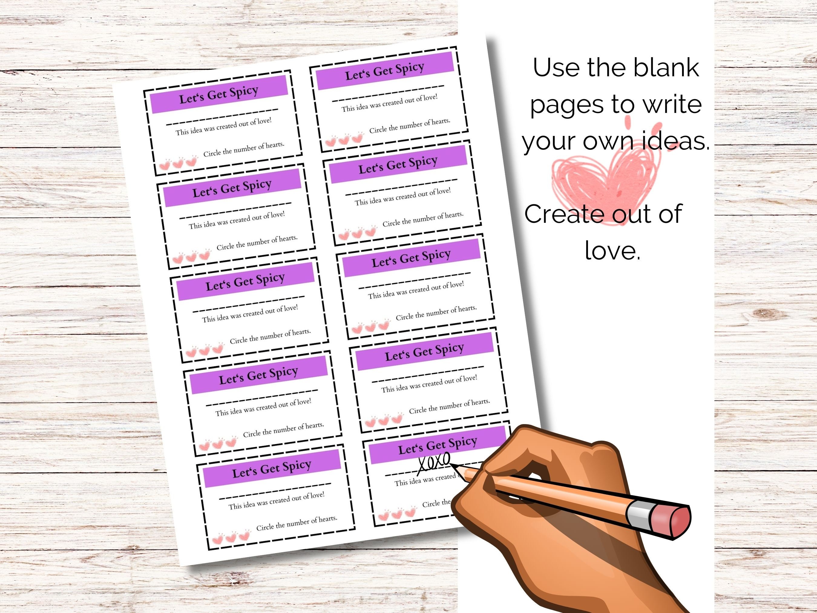 Date Night Cards I Printable Date Night Coupons for Couples I 180 ...