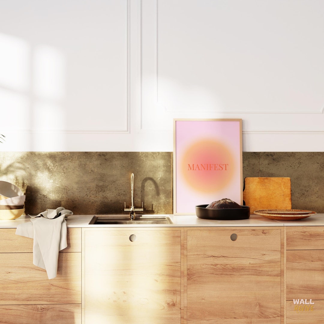 Manifest Quote Poster Manifest Aura Poster Aesthetic Room Decor ...