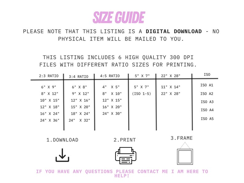 Blue Aesthetic Digital Download Art Trendy Wall Decor Inspirational ...