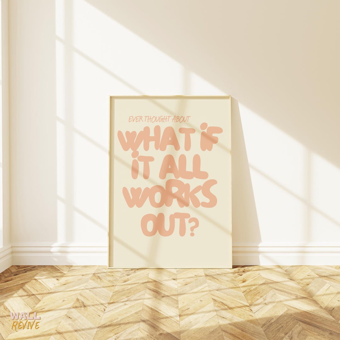 Beige Positive Quote Art Print: Trendy Home Decor (digital Download) - Etsy