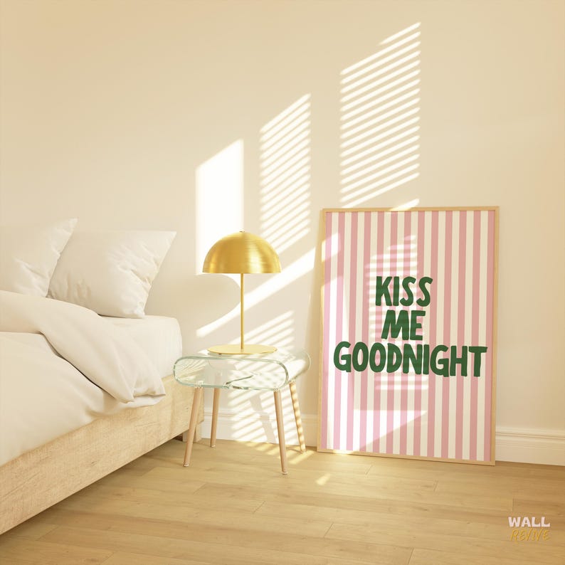 Back to Bed Prints Trendy Bedroom Poster Gallery Wall Set of 4 Trendy ...