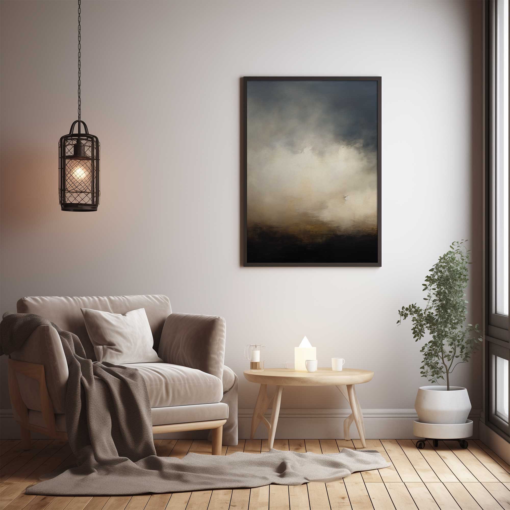 Moody Dark Cloudy Sky Wall Decor | Oil Painting Style Digital Download ...