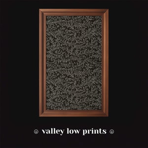 Moody Textile Wall Art Printable | Dark Tapestry Pattern Painting ...