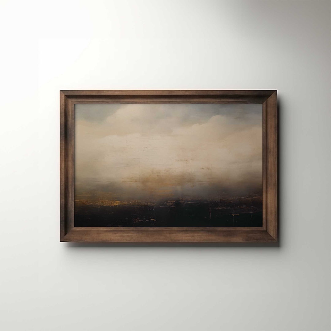 Dark Minimalist Abstract Sky Landscape Moody Sky Printable Wall Art ...
