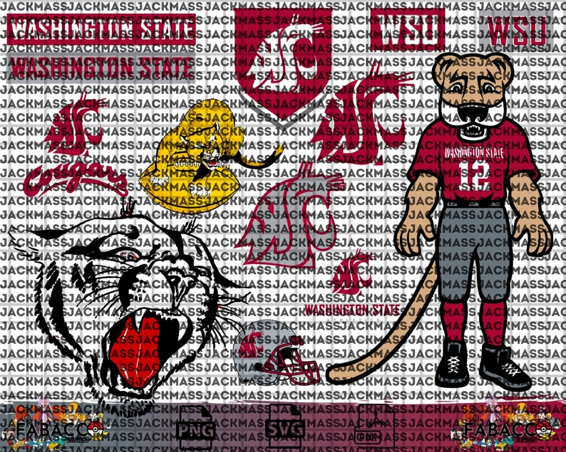 Cougars SVG Bundle, Washington State Football, SVG Bundle, Cricut ...