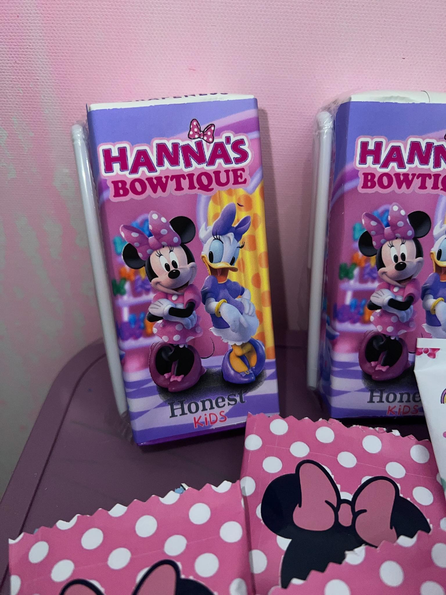 Juice Box Stickers / Decorations / Party Favors / Bluey / Minnie / Paw ...