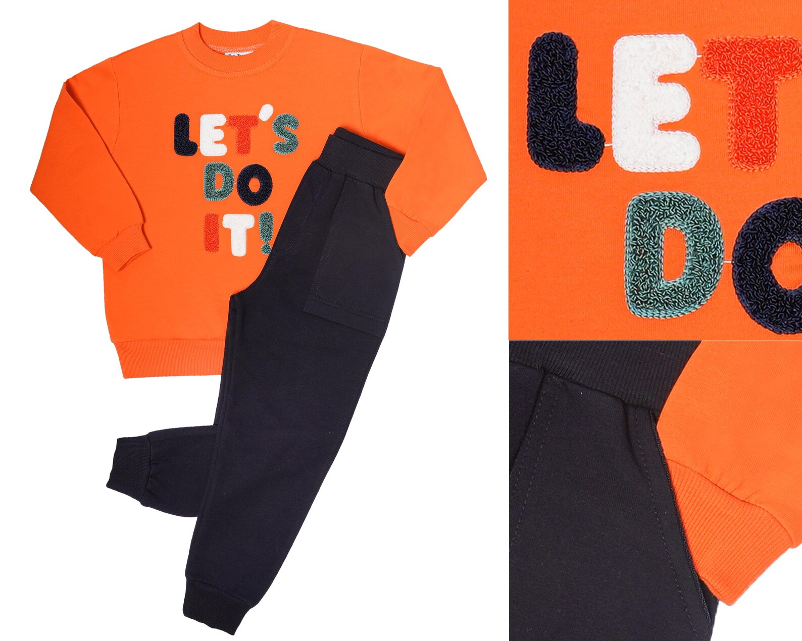 Colourful Tracksuit for Kids With Embroidery - Etsy