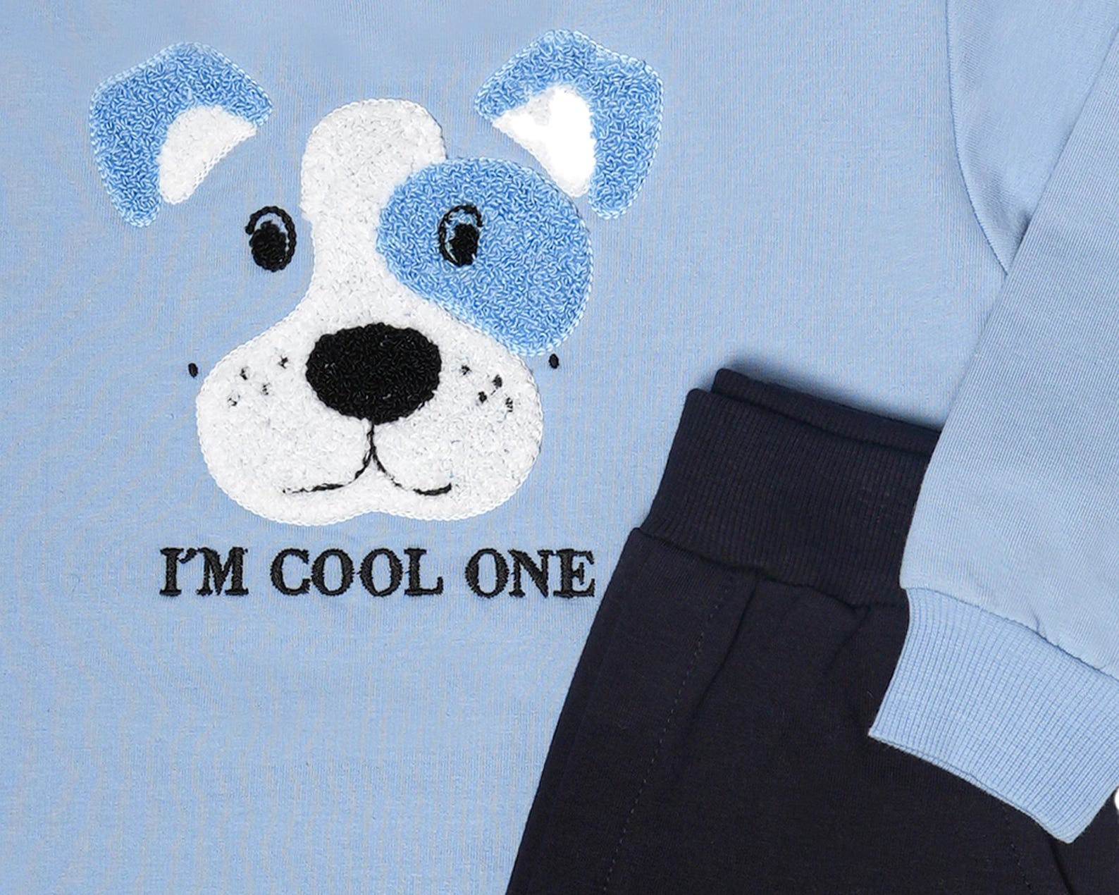 Colourful Tracksuit for Kids With Cute Dog Embroidery - Etsy