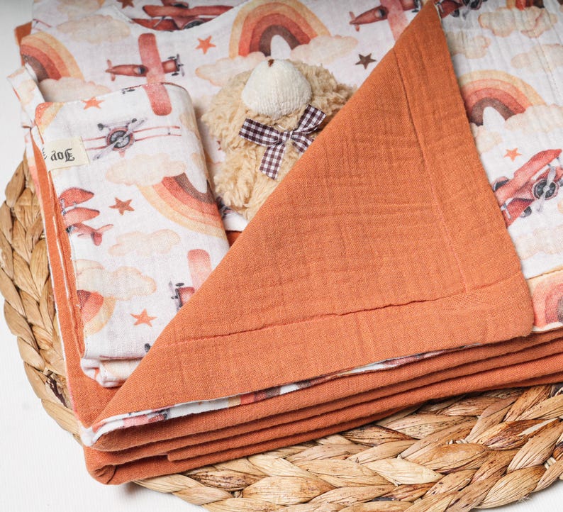 Newborn Gift Set, Newborn Muslin Blanket Set, Gift for New Parents - Etsy